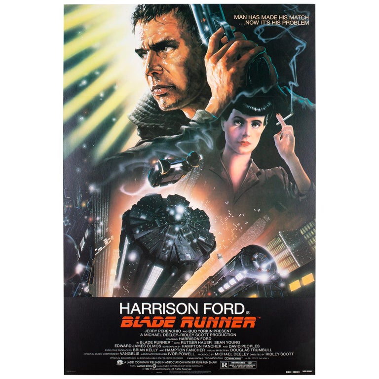 Blade Runner 1982 US 1 Sheet Film Movie Poster, Alvin at 1stDibs