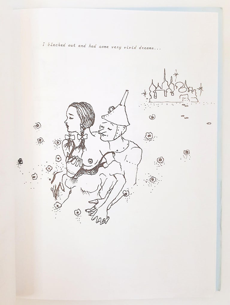 Mythic Artist Jeremy Blake First Script 42 Drawing Small Edition LA Gallery 1999 For Sale at 1stDibs