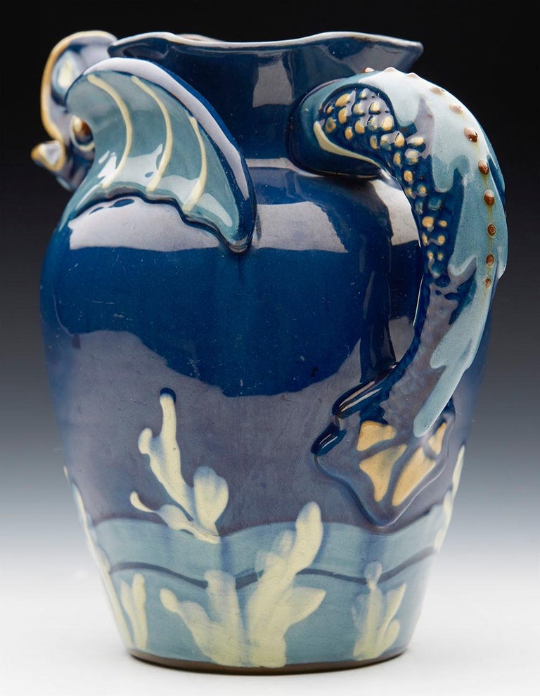 Blanche Vulliamy Longpark Torquay Art Nouveau Grotesque Dragon Pottery ...