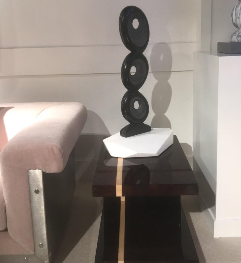 Blanck Marble Sculpture by Jean Frederic Bourdier For Sale at 1stDibs
