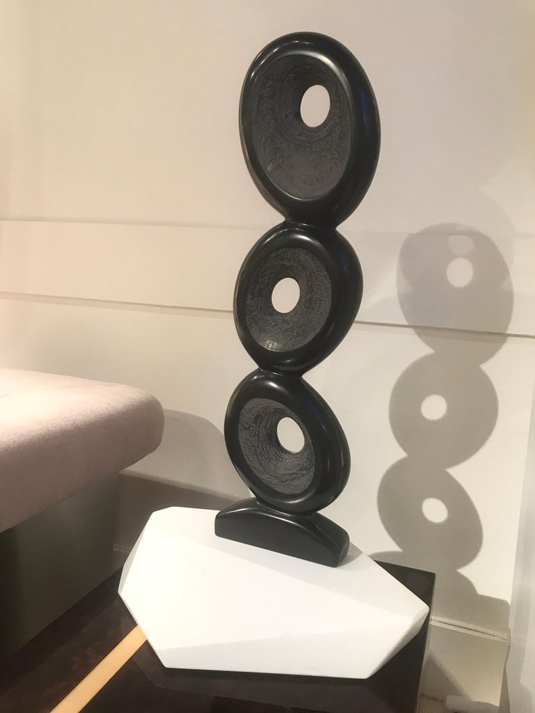 Blanck Marble Sculpture by Jean Frederic Bourdier For Sale at 1stDibs