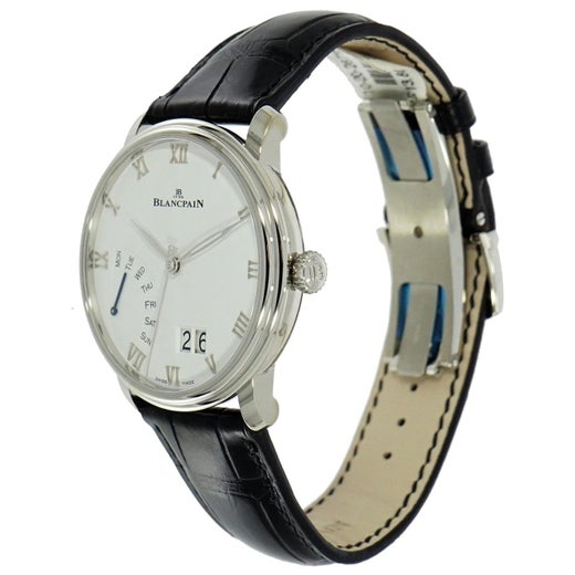 Blancpain Heure Decentree Diamond Stainless Ladies Watch White Dial ...