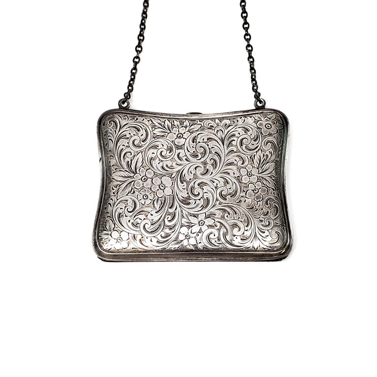 Blankinton Sterling Silver Coin Purse, with Monogram at 1stDibs