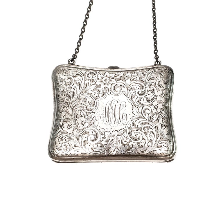 Blankinton Sterling Silver Coin Purse, with Monogram at 1stDibs