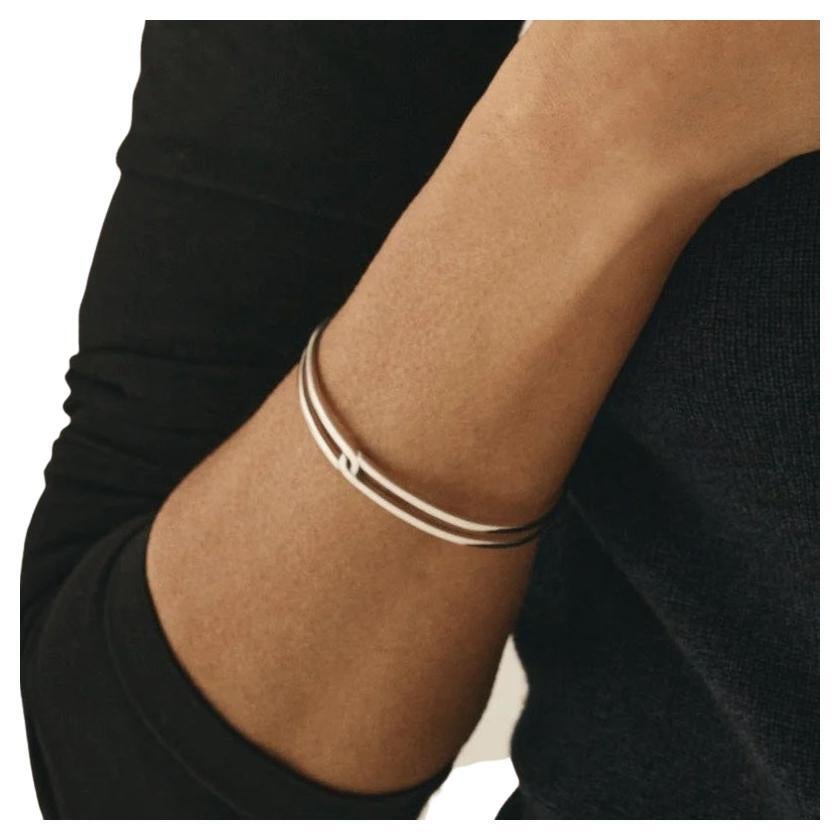 INHALING HIM LARGE Bracelet - sterling silver, 1 gold link For Sale at ...