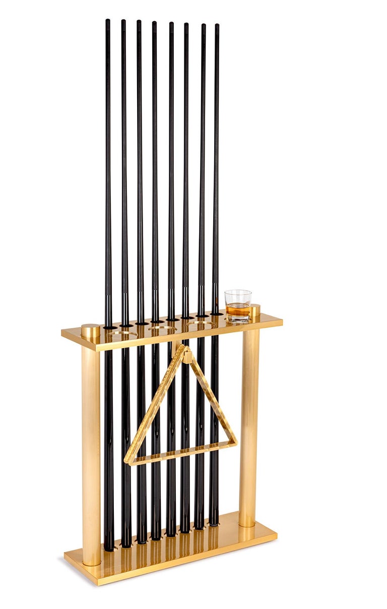 Blatt Rectangular Aluminum Floor Standing Cue Stick Rack at 1stDibs
