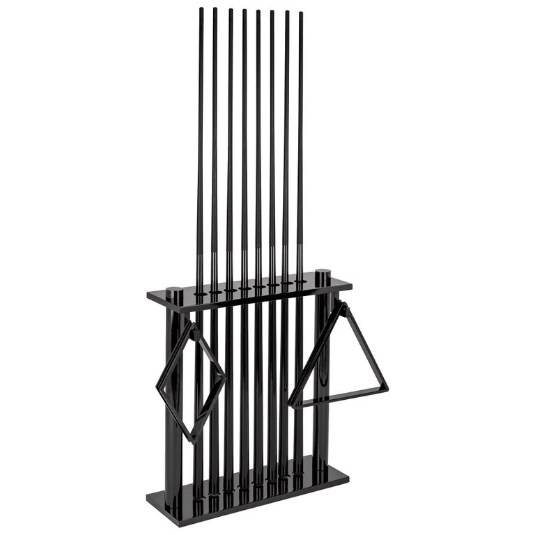 Blatt Rectangular Aluminum Floor Standing Cue Stick Rack at 1stDibs