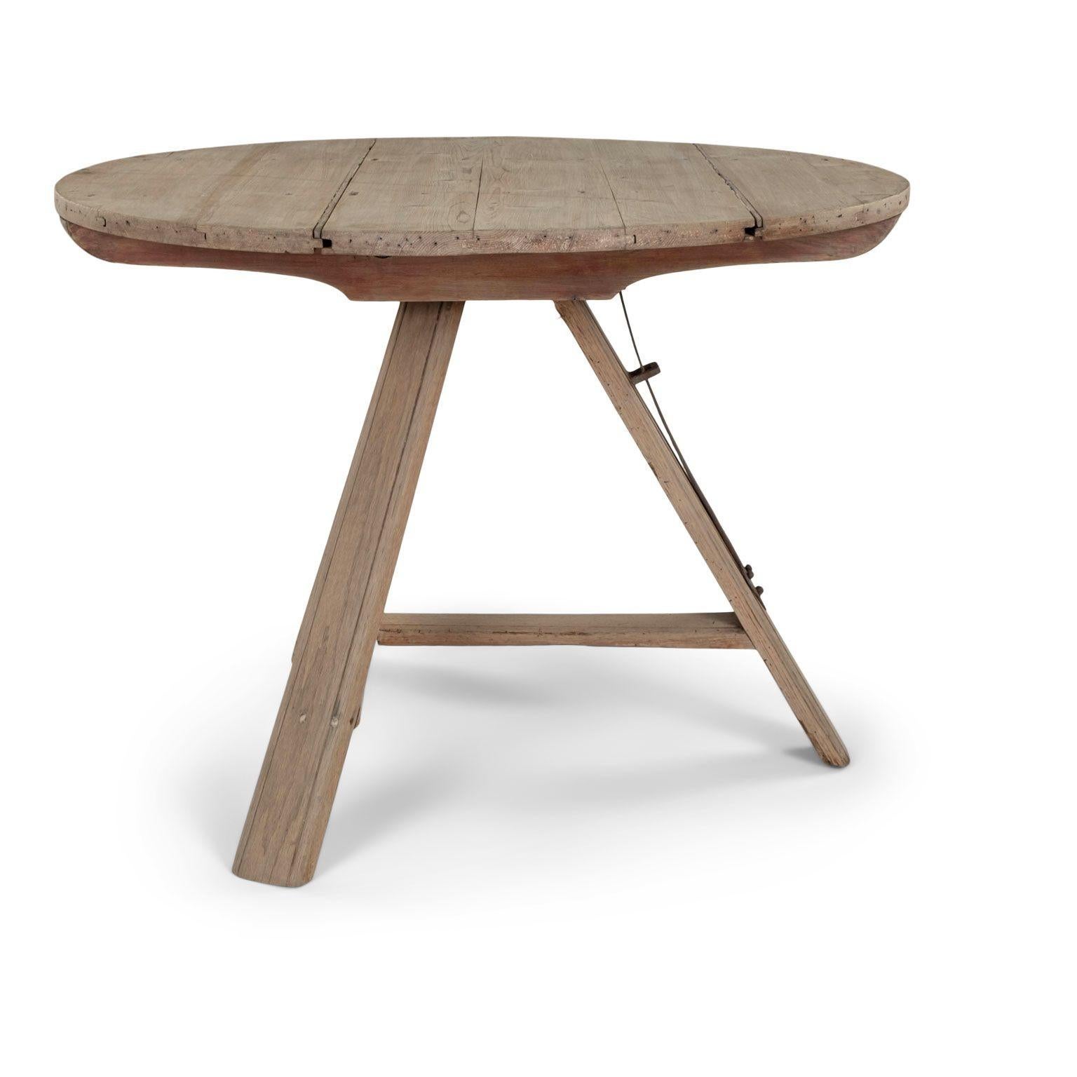 Bleached Dutch Tilt-Top Table For Sale at 1stDibs