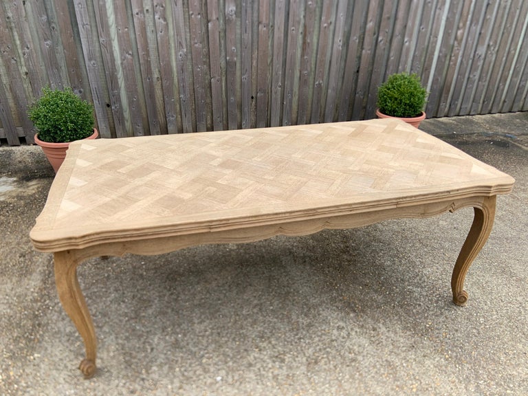Bleached Oak Dining Table at 1stDibs
