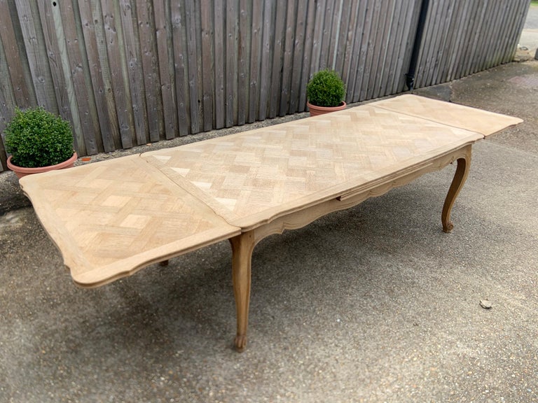 Bleached Oak Dining Table at 1stDibs