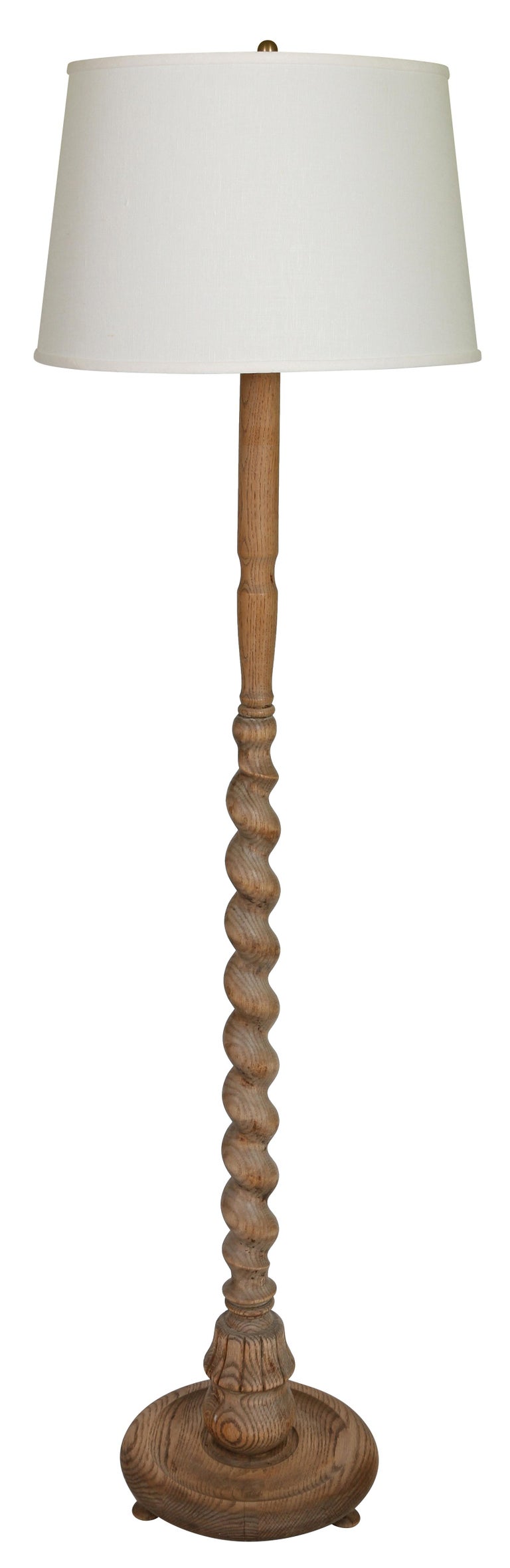 Bleached Oak Floor Lamp at 1stDibs | oak floor lamps