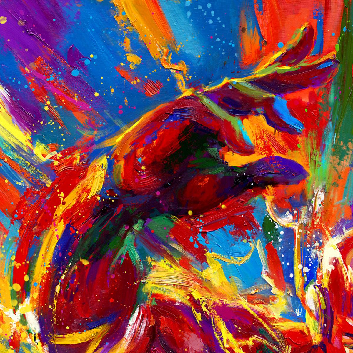 Blend Cota - The Flash - oil on canvas painting - by Blend Cota For ...