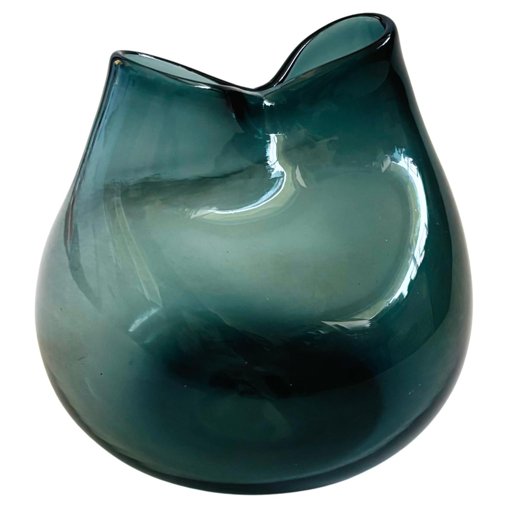 Winslow Anderson Handmade Amoeba Freeform Glass Bowl / Tray for Blenko ...