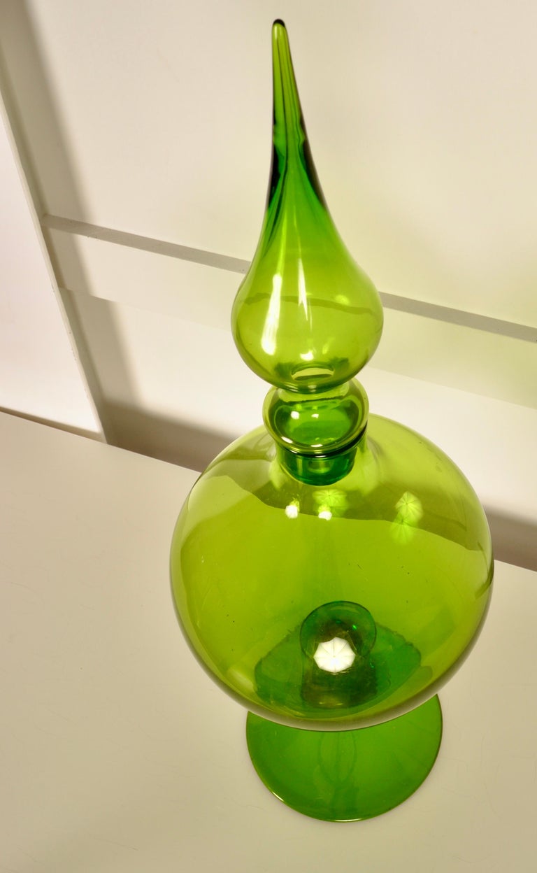 Blenko Lidded Jar at 1stDibs