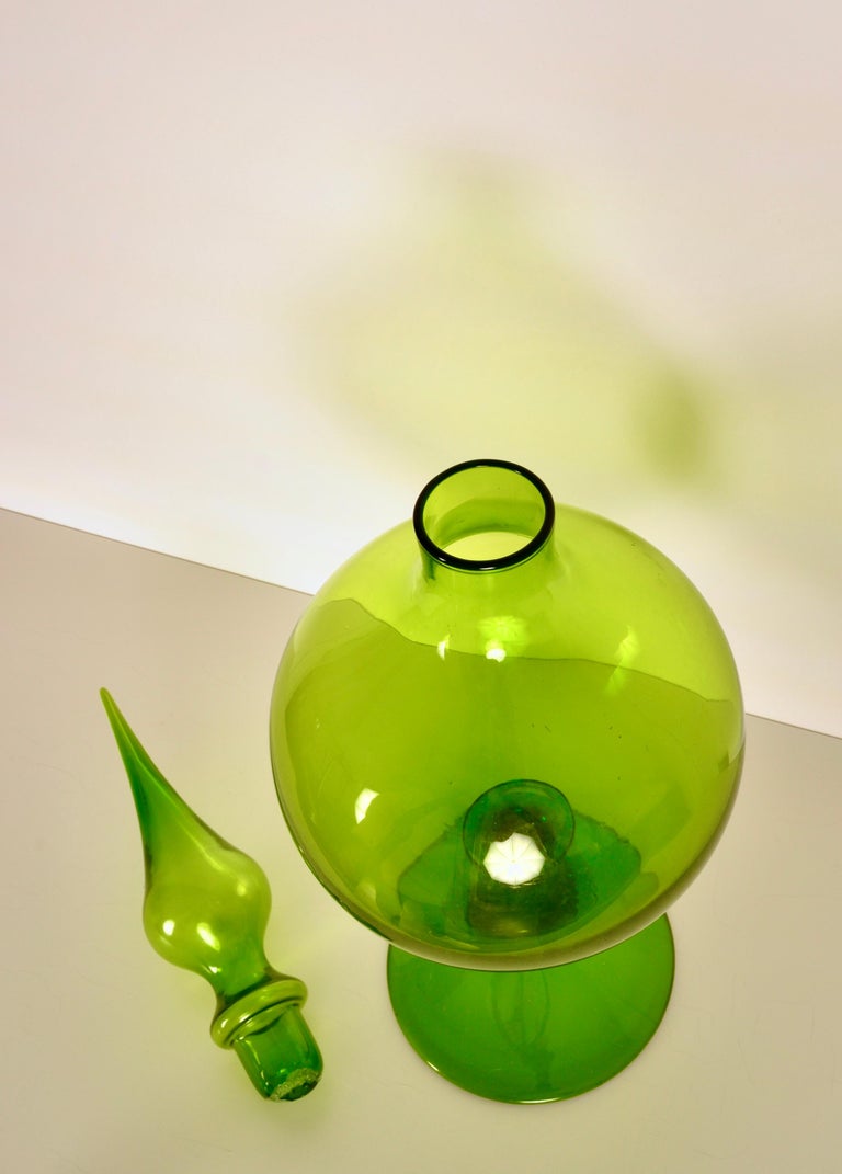 Blenko Lidded Jar at 1stDibs