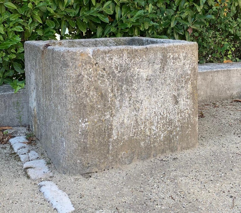 Bleu Stone Planter For Sale at 1stDibs