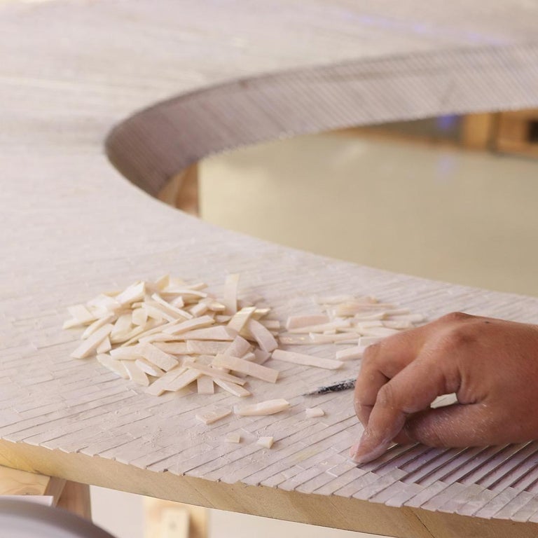 Bling Bling Coffee Table in mother of pearl - Unique Piece For Sale at ...