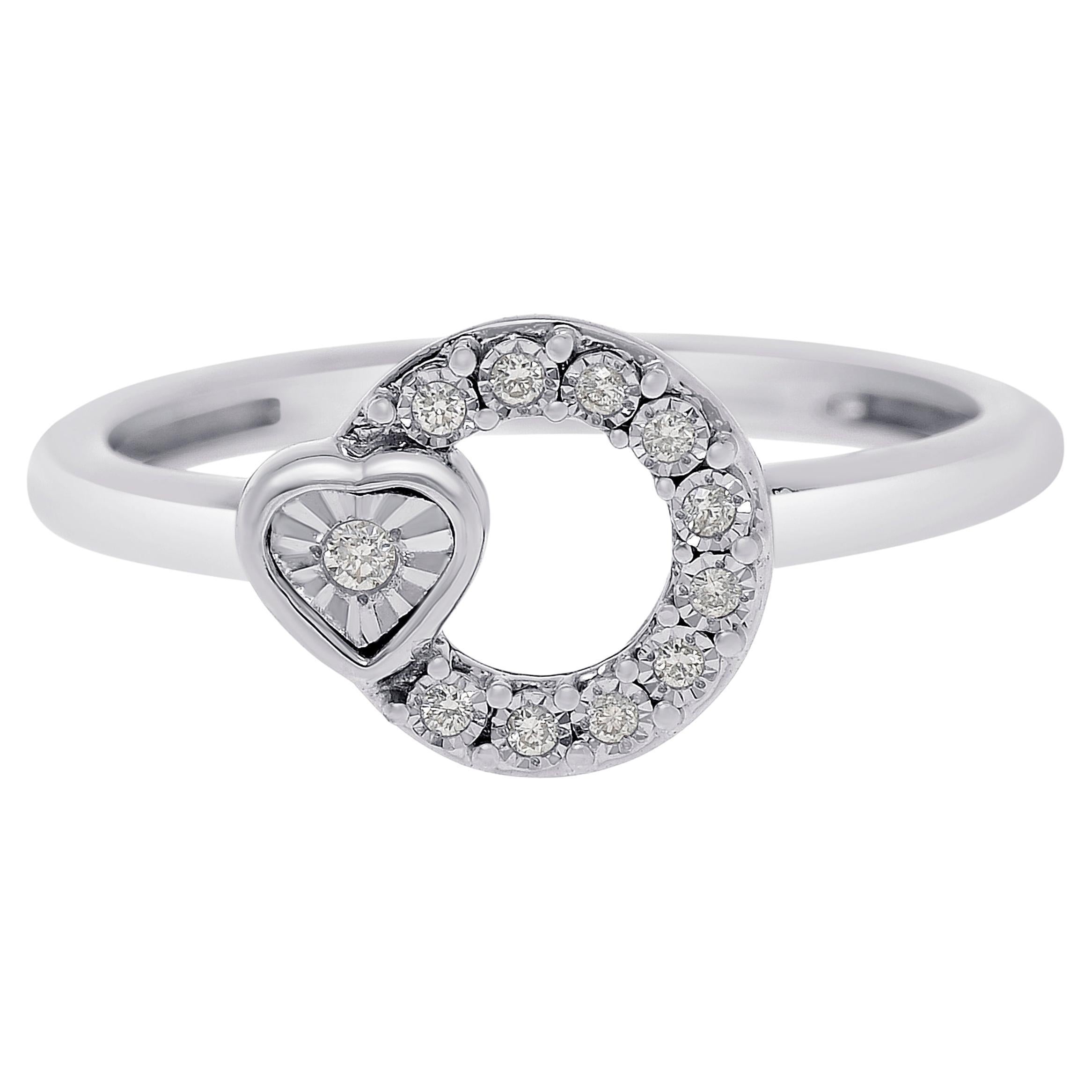 Bliss by Damiani 18k White Gold Diamond Flower Band Ring For Sale at ...