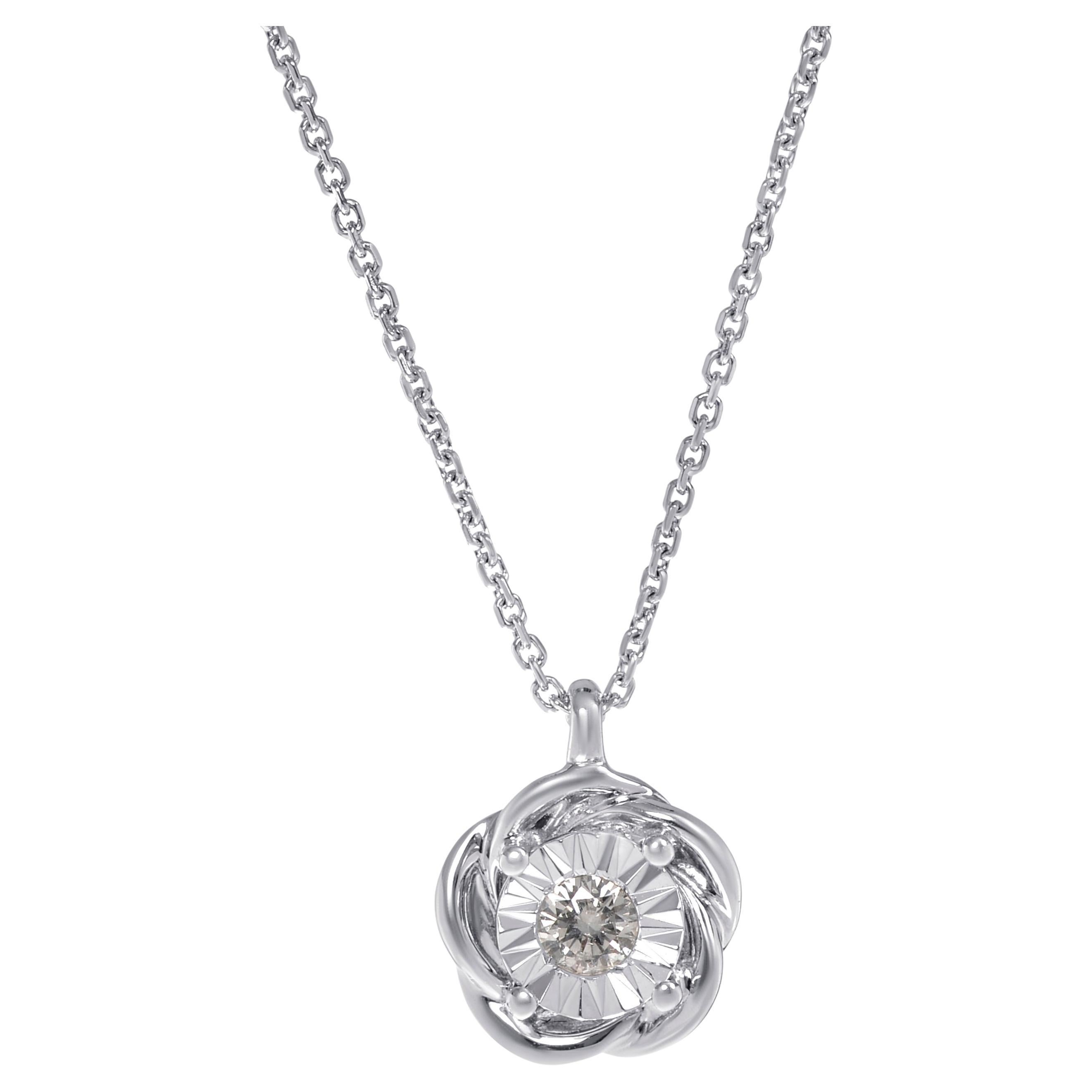 Bliss by Damiani 18k White Gold, Diamond Cross Pendant For Sale at 1stDibs
