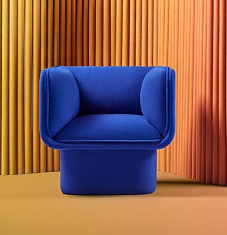 Block Armchair, Blue by MUT Design For Sale at 1stDibs