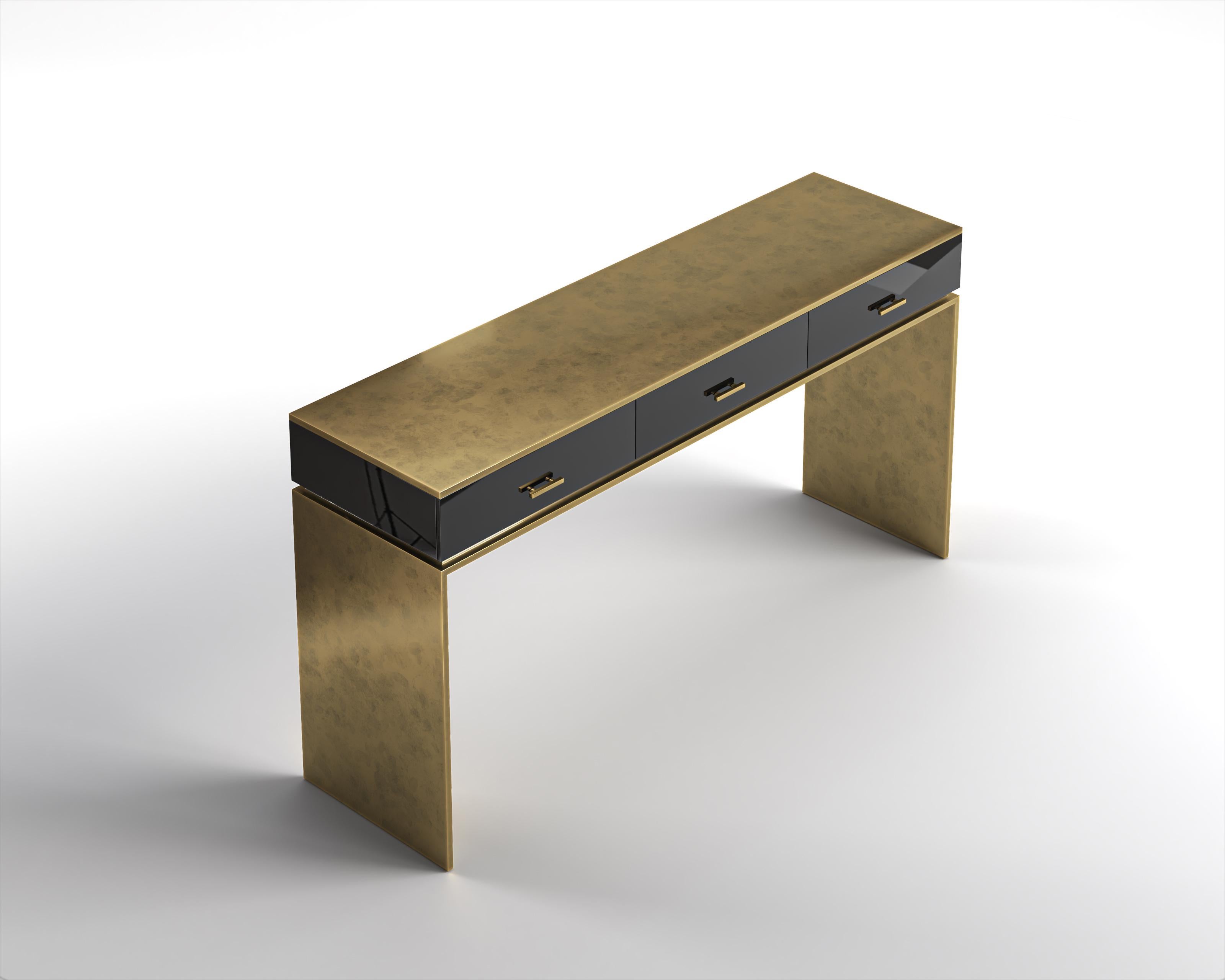 Block Console Table For Sale at 1stDibs