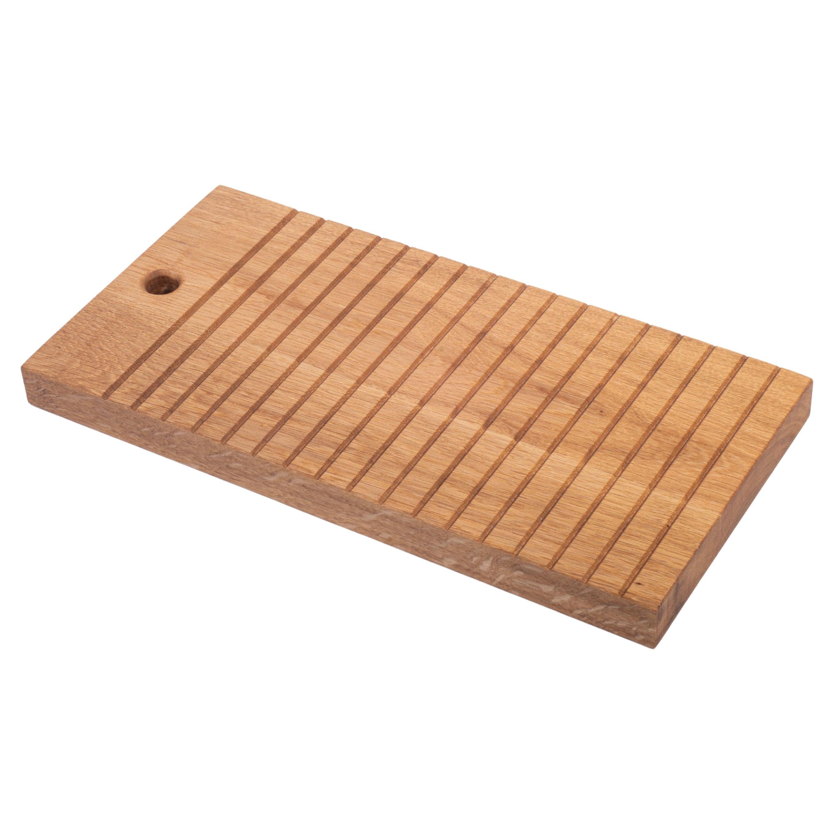 Block, Handcrafted Rectangular Solid Oak Chopping Board For Sale at 1stDibs
