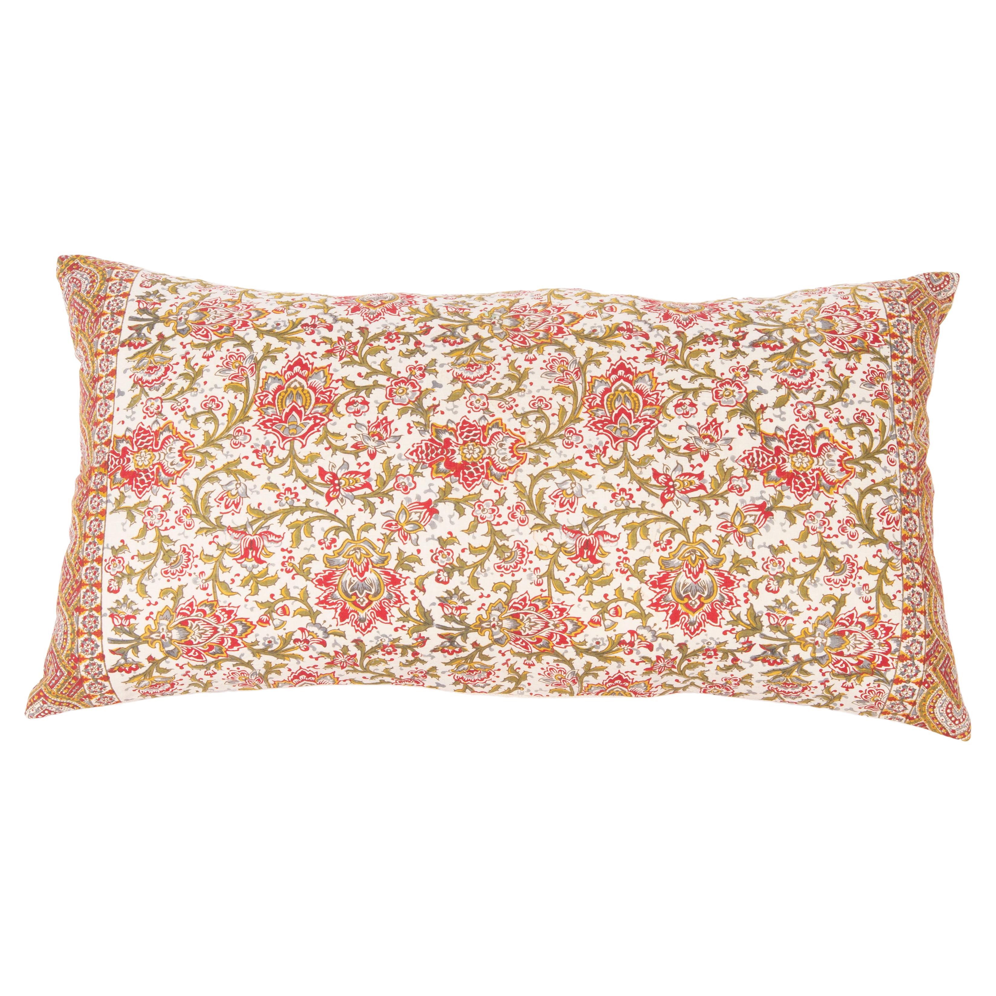 Lee Radziwill Inspired Block Print Down Filled Flower Motif Pillow ...