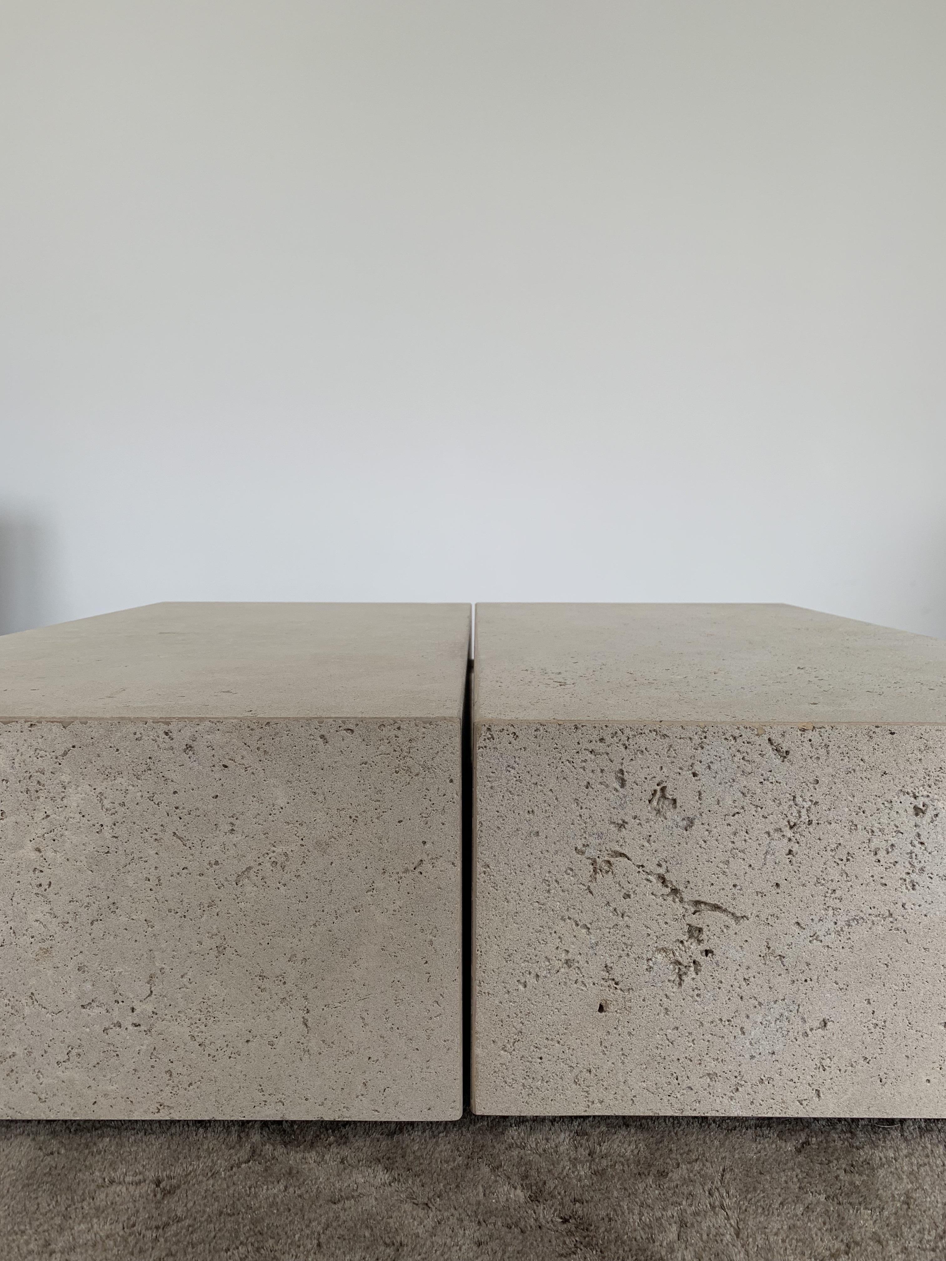 Block Side Table For Sale at 1stDibs