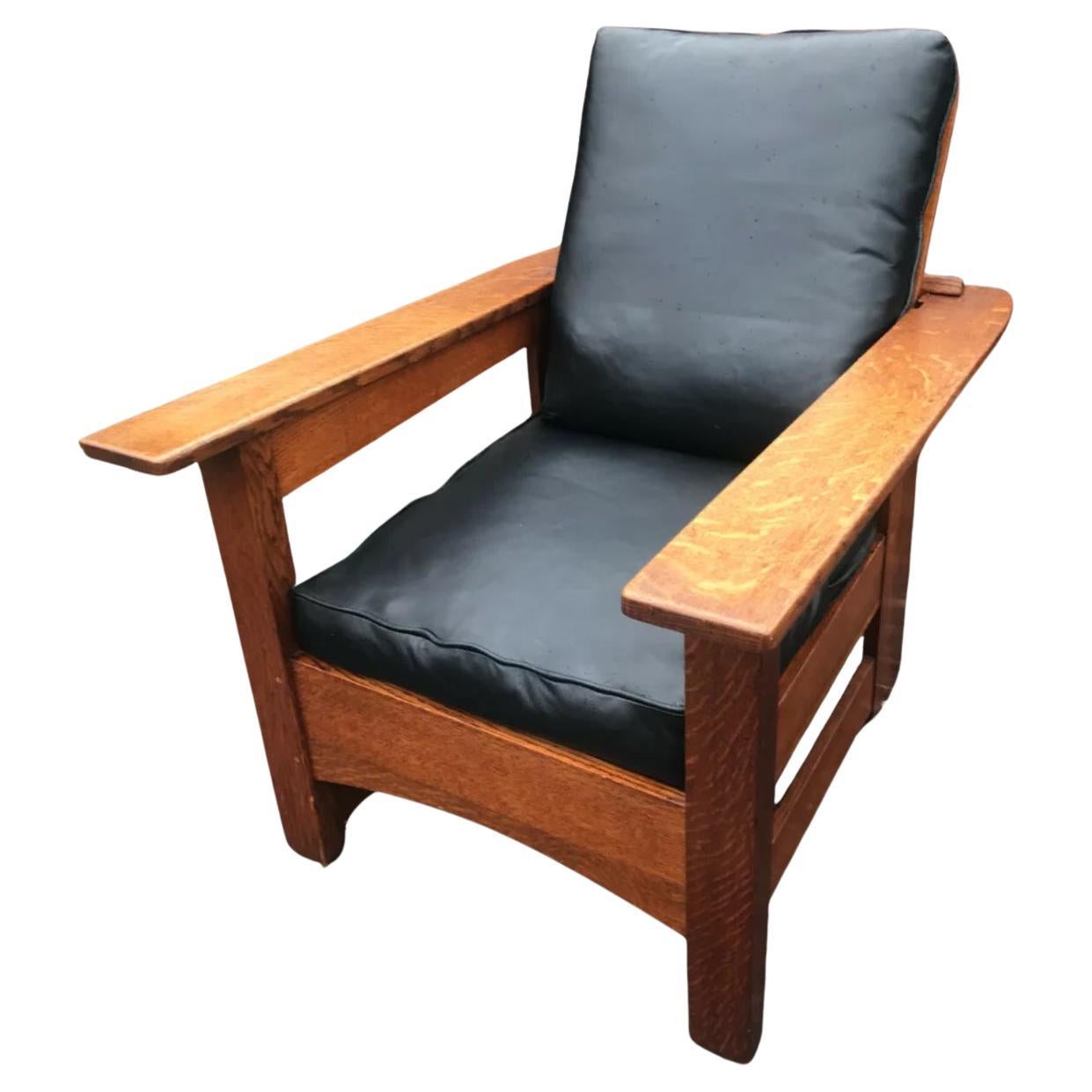 PRISTINE Antique Charles LIMBERT Oak Drop Front Desk - Stickley Era For ...