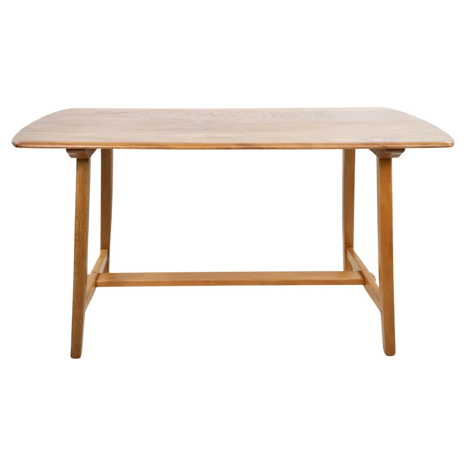Ercol Old Colonial Drop Leaf Elm Beech Dining Table Vintage at 1stDibs