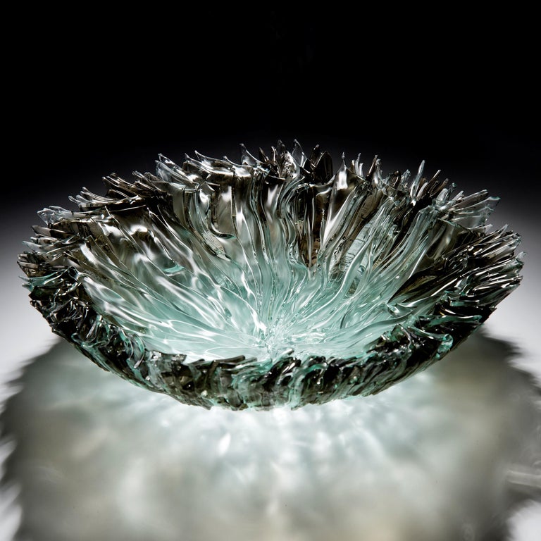 Bloom Bowl in Bronze, a Glass Textured Sculptural Centrepiece by Wayne ...