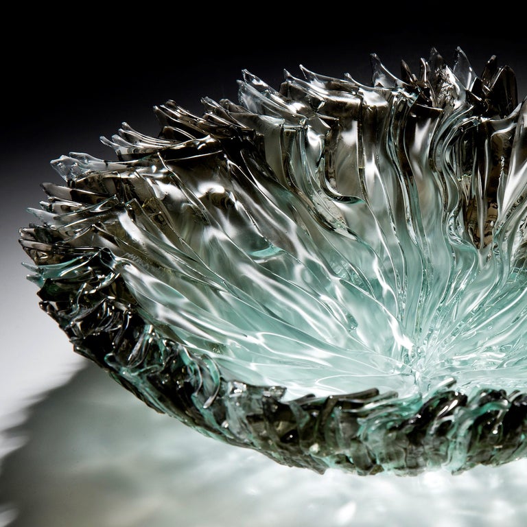 Bloom Bowl in Bronze, a Glass Textured Sculptural Centrepiece by Wayne ...