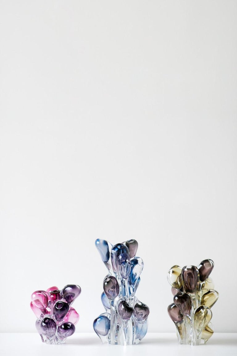Bloom Glass Sculpture Large by SkLO For Sale at 1stDibs