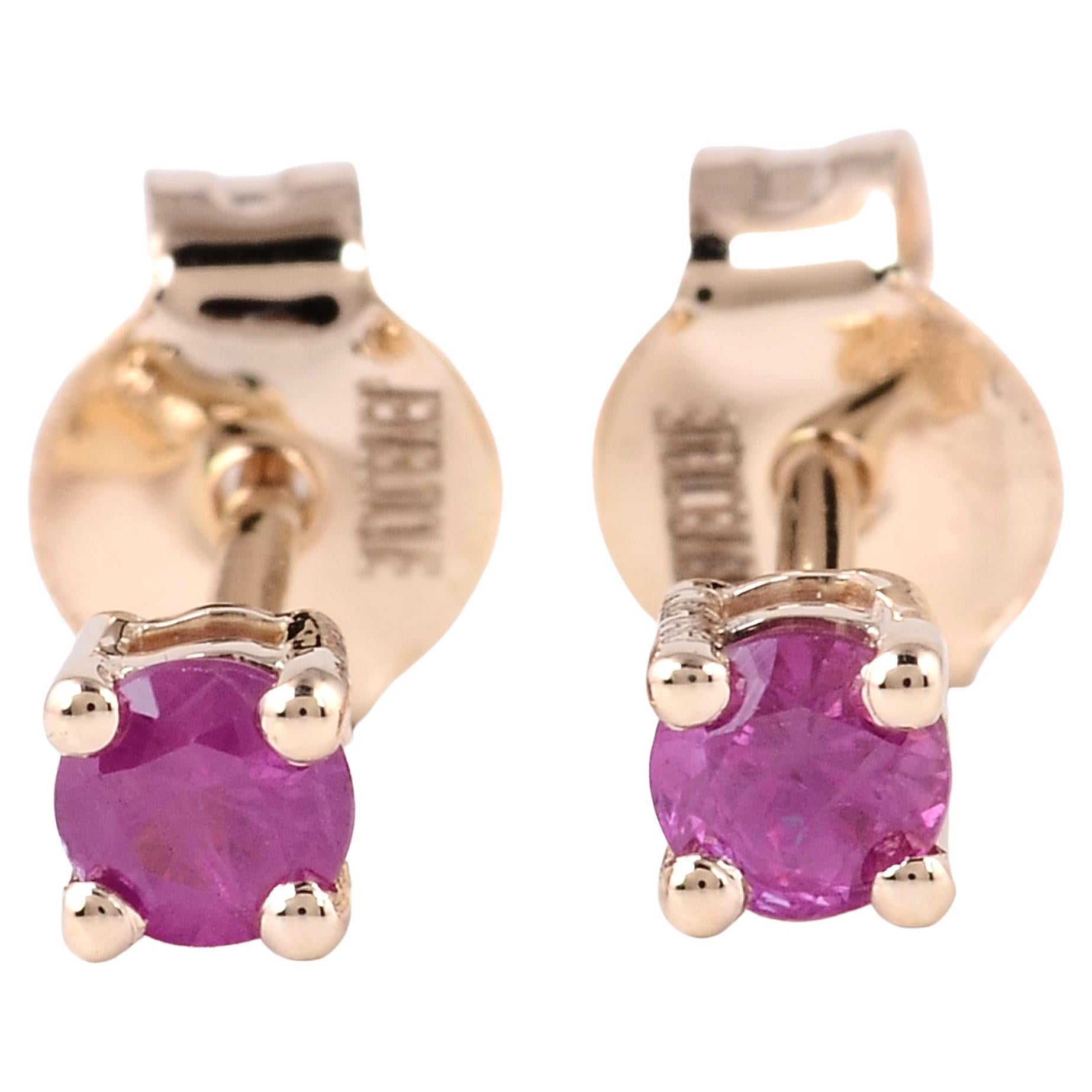 Blooms of Passion Ruby Earrings - Nature's Passion in 14K Gold For Sale ...