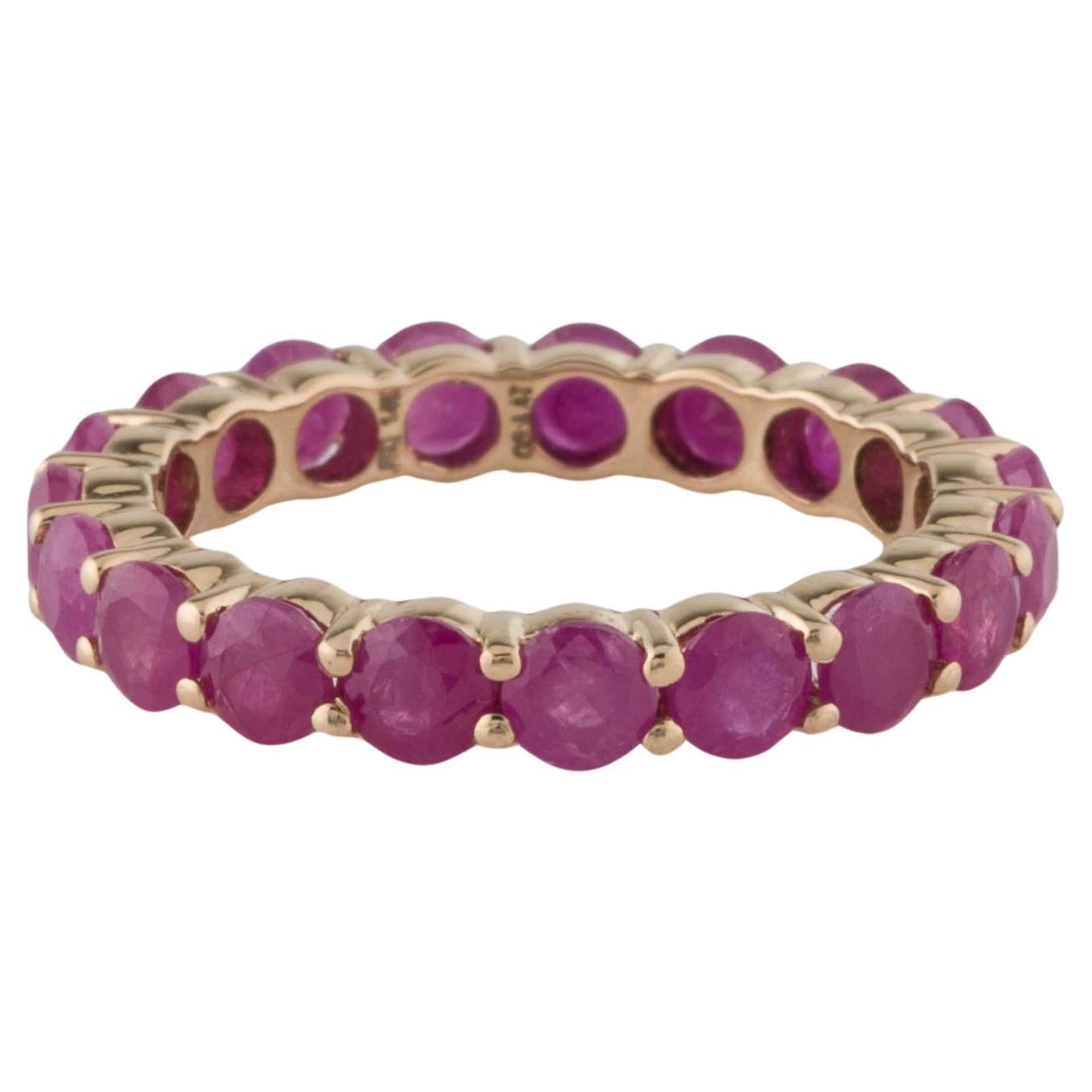 Blooms of Passion Ruby Elegance 14k Gold Ring For Sale at 1stDibs