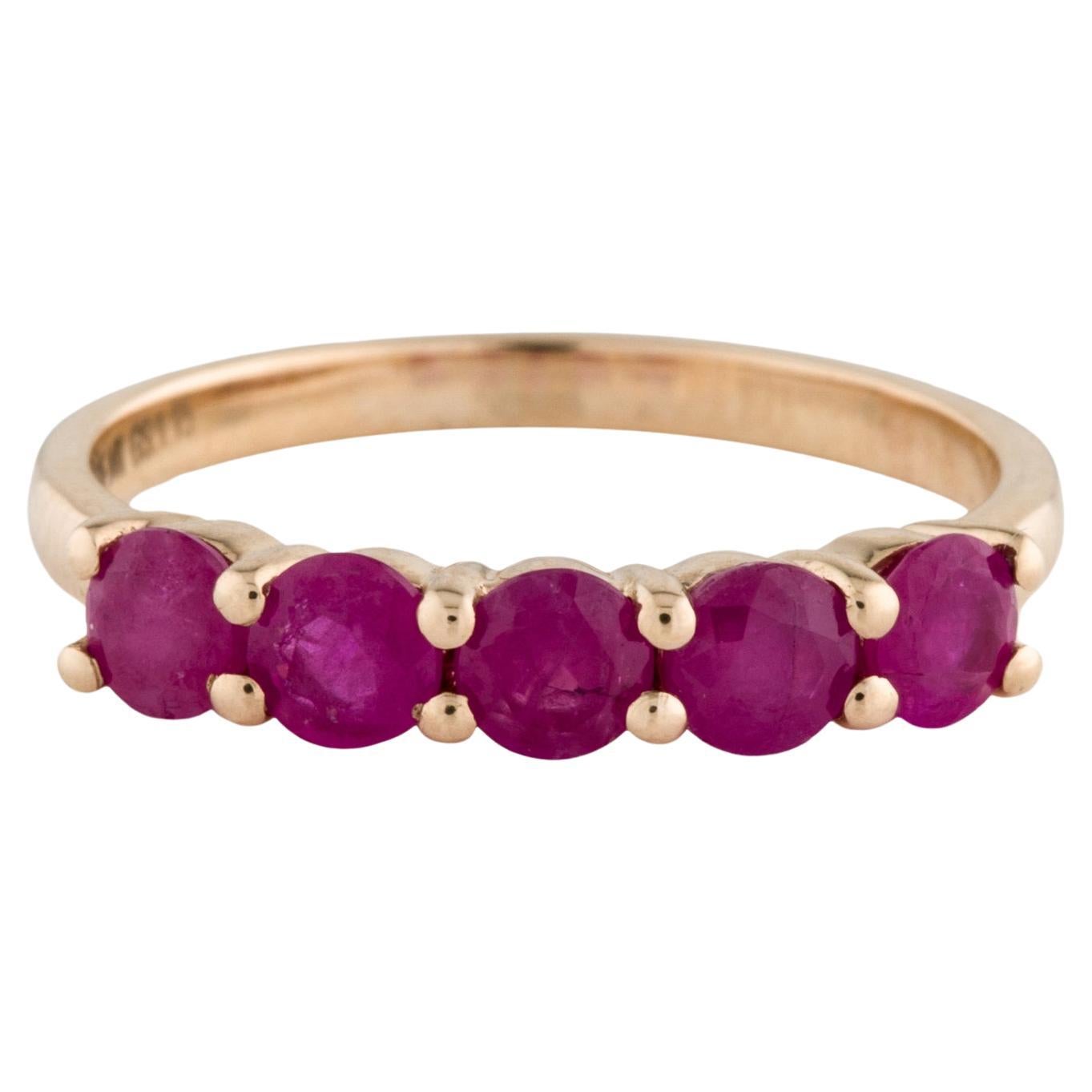 "Blooms of Passion Ruby Ring - A Radiant Celebration of Timeless Love ...