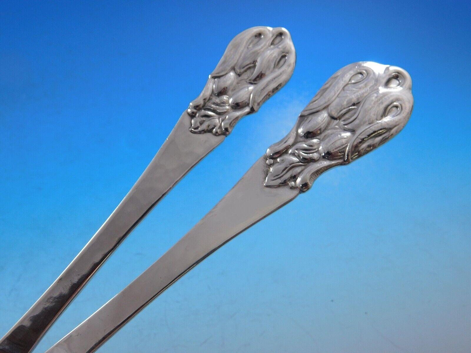Blossom by Carl Poul Petersen Sterling Silver Flatware Set Dinner ...