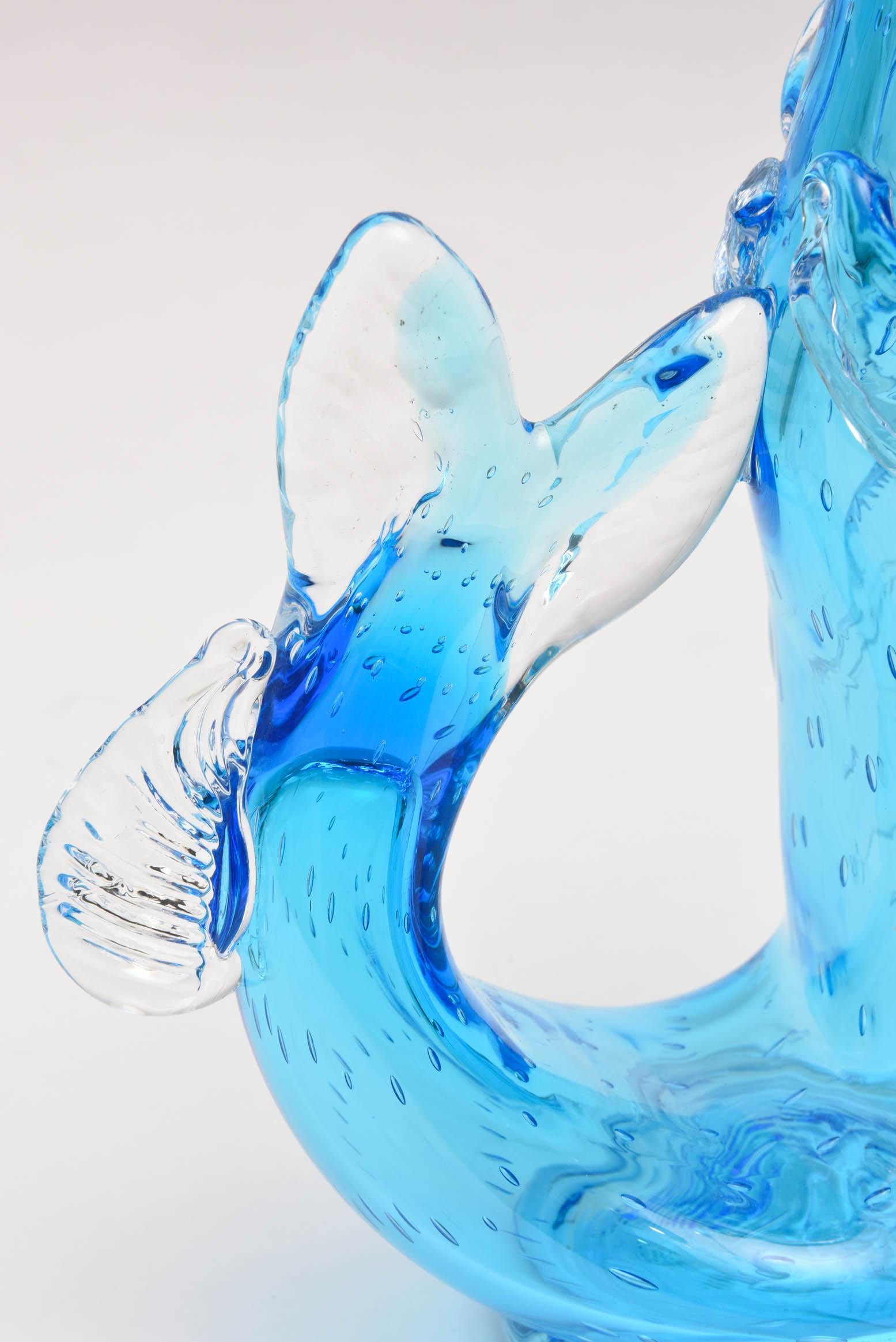 Blown Glass Gurgling Cod Pitcher Or Vase, Many Colors Available For ...