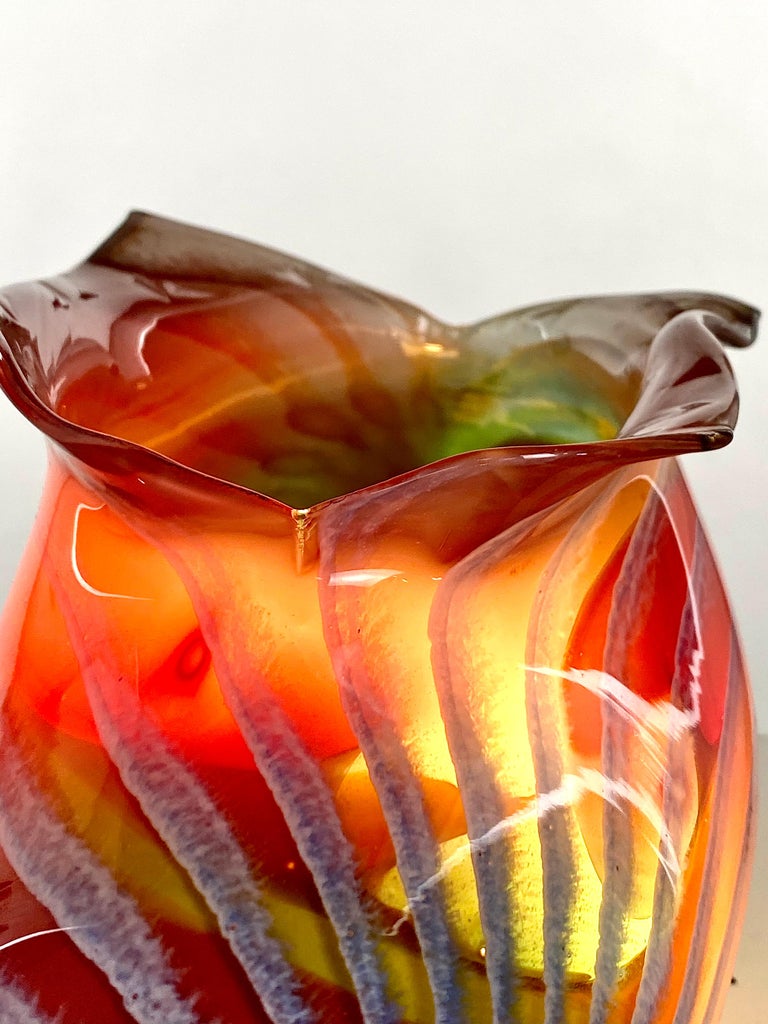 Blown Glass Table Lamp or Pendent Light, 21st Century by Mattia Biagi ...