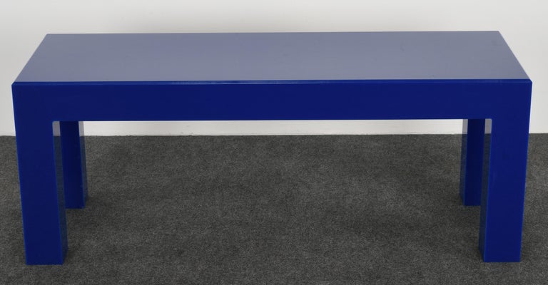 Blue Acrylic Coffee Table, 1980s at 1stDibs | blue acrylic table