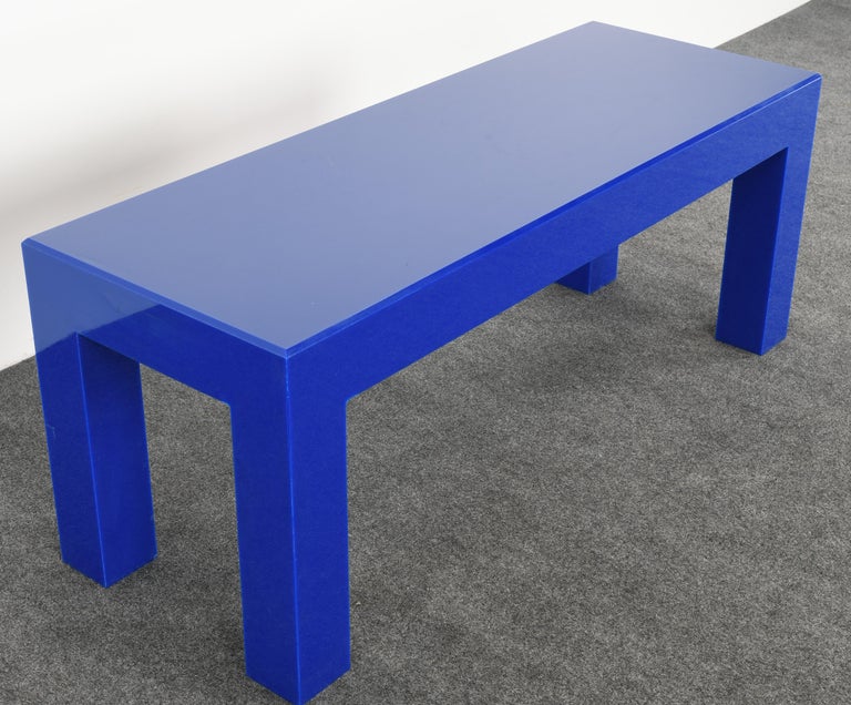 Blue Acrylic Coffee Table, 1980s at 1stDibs | blue acrylic table