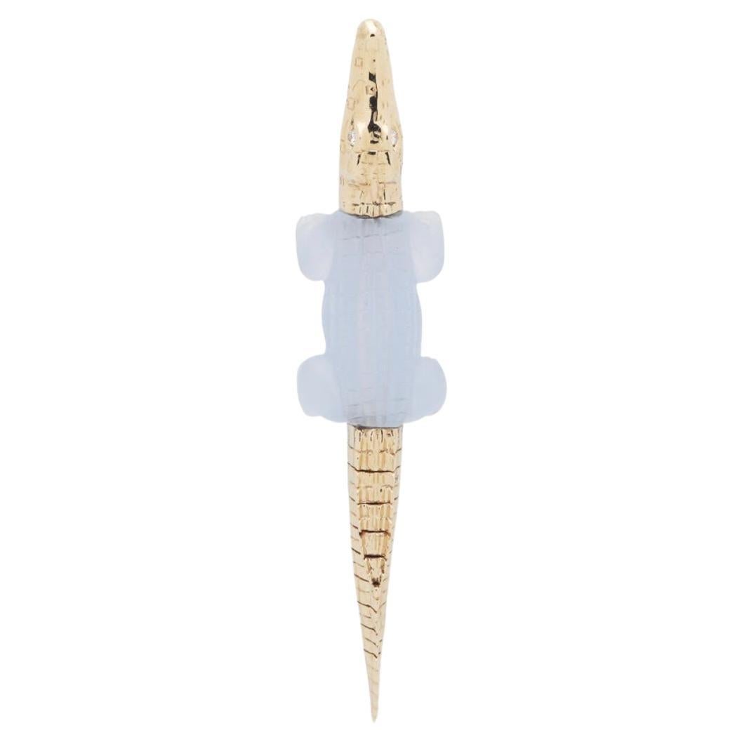 Ocean Alligator Bite Earring For Sale at 1stDibs