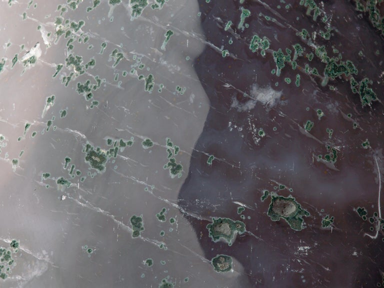 Blue Agate Pyramidal Cave Formation with Druze For Sale at 1stDibs