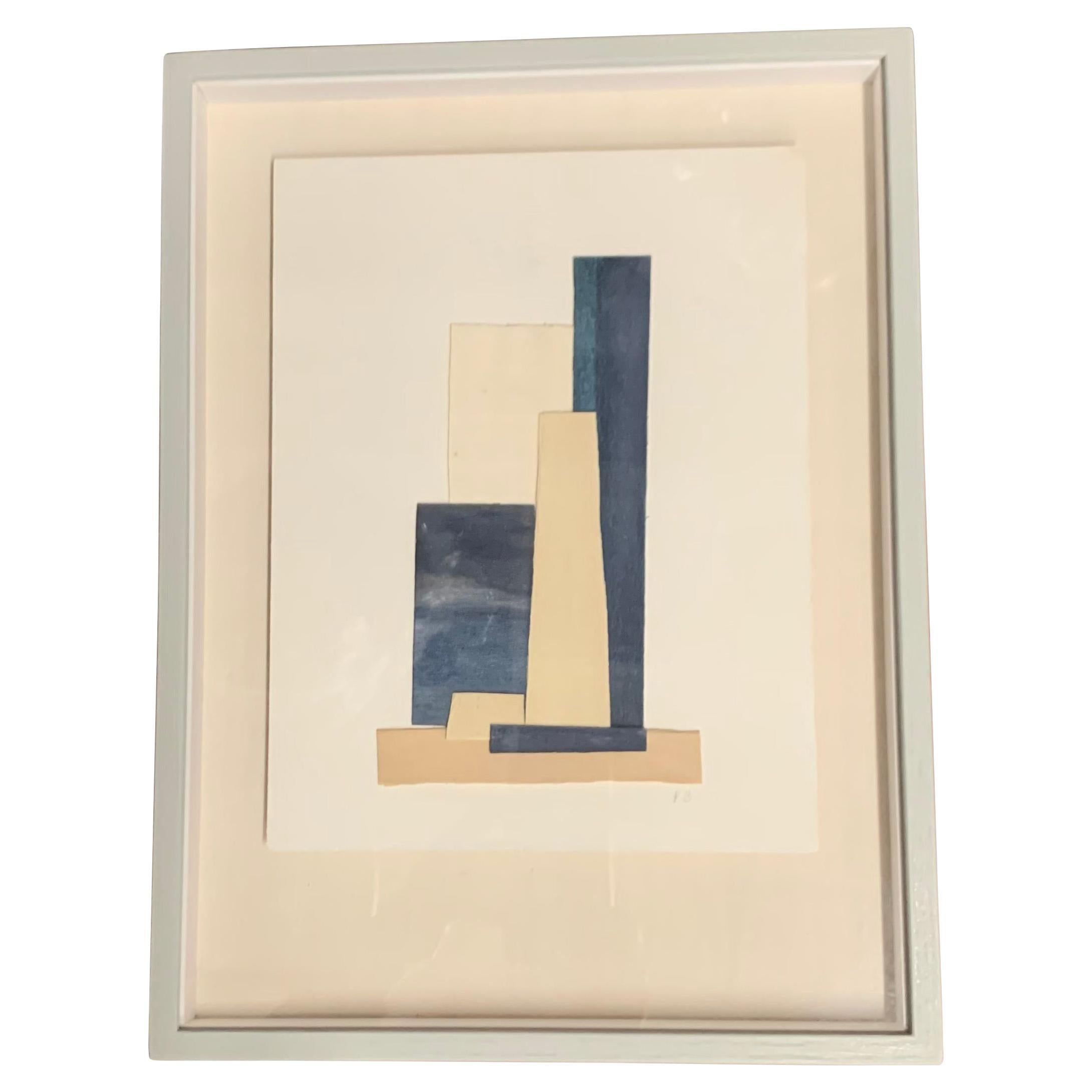 Shades Of Blue Painted Thin Wood Slices By Perrine Blaise, France ...