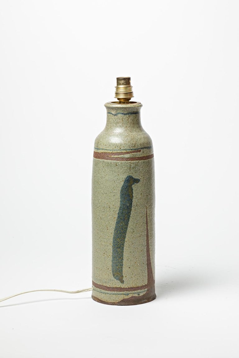 blue and grey abstract ceramic table lamp lighting design circa 1970 33 ...