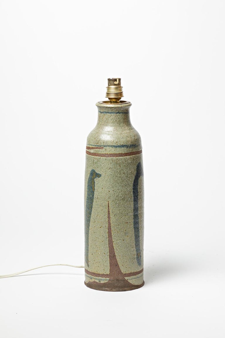 blue and grey abstract ceramic table lamp lighting design circa 1970 33 ...