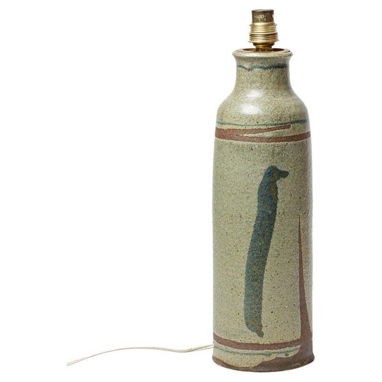 blue and grey abstract ceramic table lamp lighting design circa 1970 33 ...