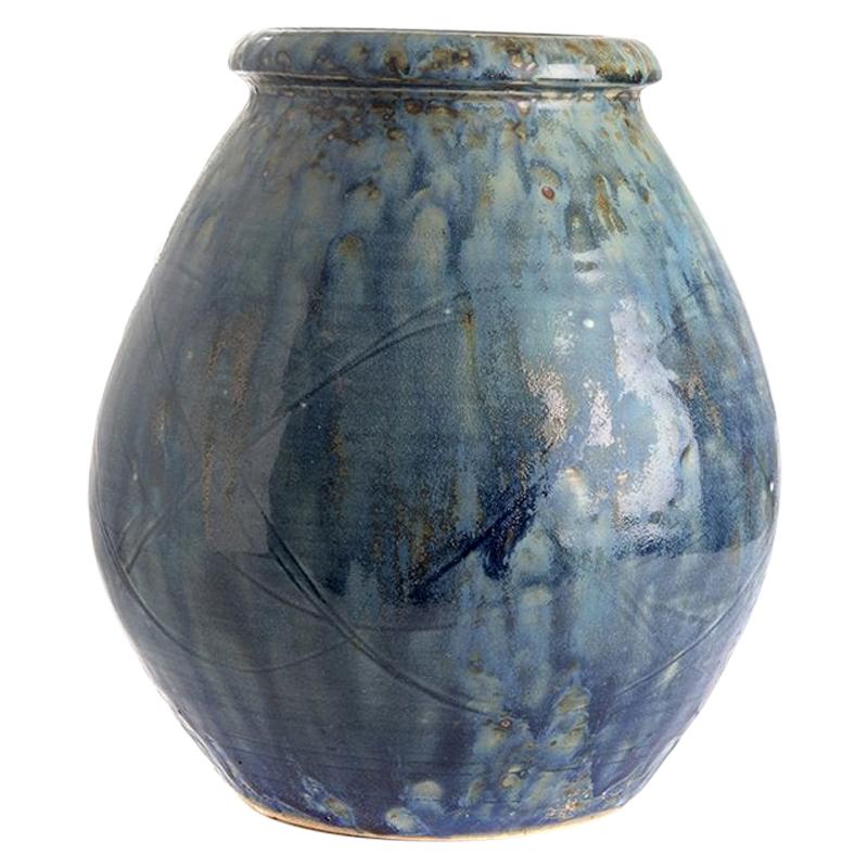 Blue and Grey Mottled Glaze Vase, China, Contemporary at 1stDibs | blue ...