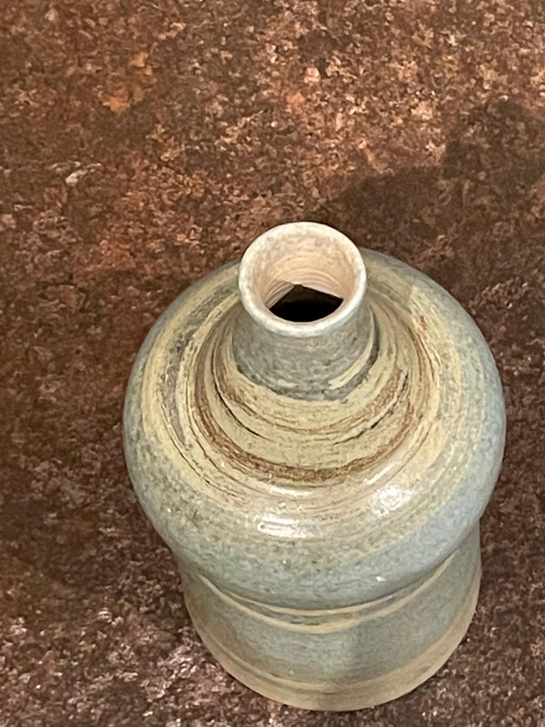Blue And Grey Ombre Glaze Vase, China, Contemporary For Sale at 1stDibs