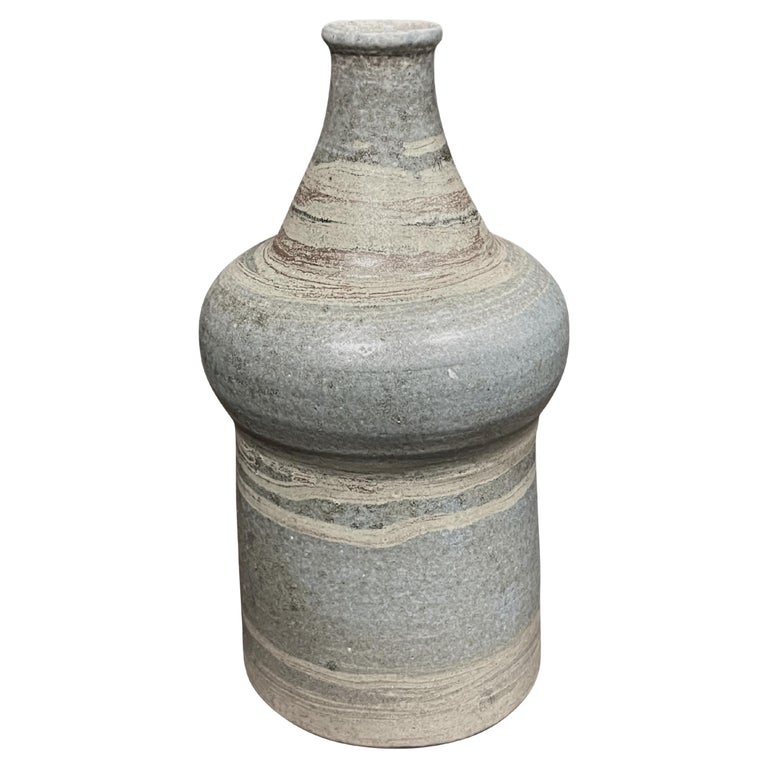 Blue And Grey Ombre Glaze Vase, China, Contemporary For Sale at 1stDibs